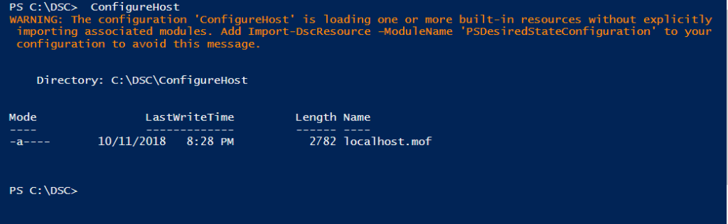 Powershell Dsc Push Configuration Part 1 First Dsc Push On Local Computer D2c It