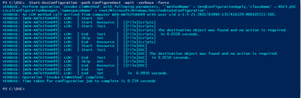 Powershell Dsc Push Configuration Part 1 First Dsc Push On Local Computer D2c It